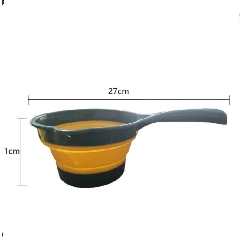 Jual Gayung mandi lipat Silikon Gayung serbaguna lipat 3 warna (bahan ...