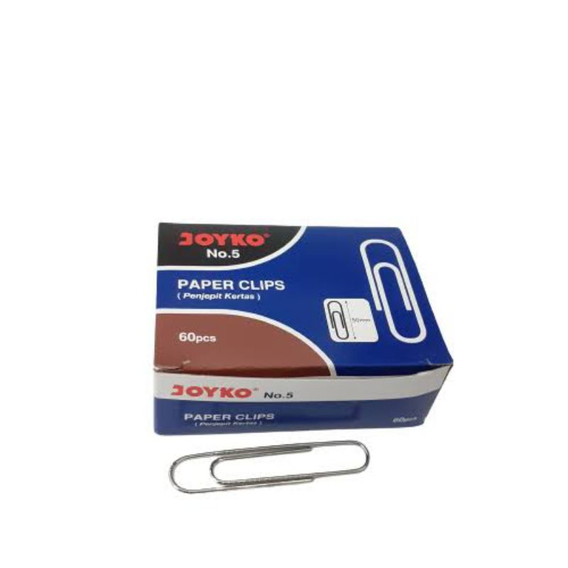 Jual paperclip joyko no 5 untuk kertas/map dsb | Shopee Indonesia