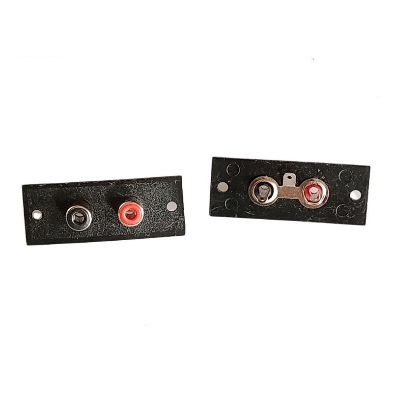Jual terminal socket soket RCA 2 PIN hitam merah | Shopee Indonesia