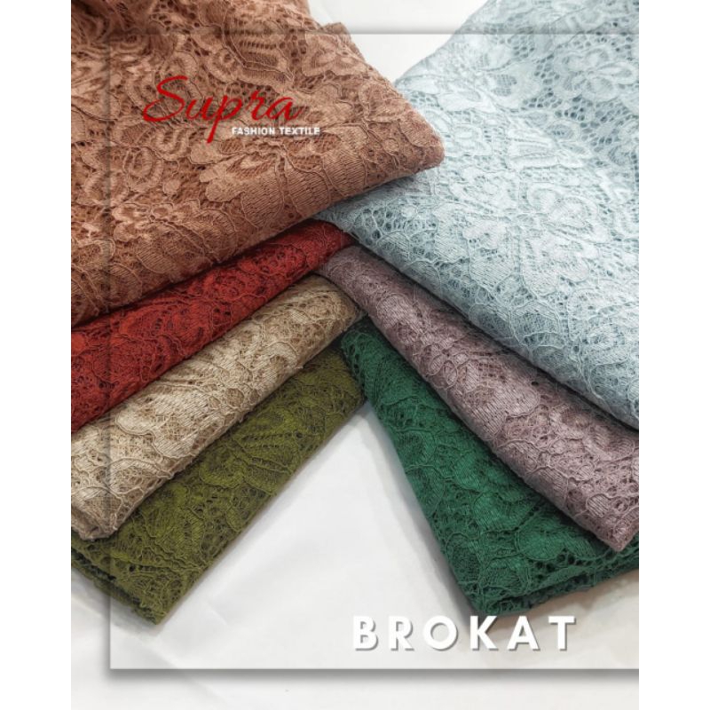Jual Brokat Non Gliter/Elsa Lace/Brokat Murah | Shopee Indonesia