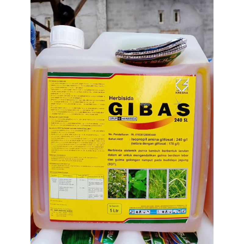 Jual GIBAS 240 SL 5 Liter|Herbisida Sistemik | Shopee Indonesia