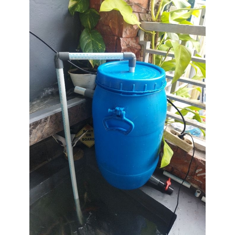 Jual ember bio filter kolam ikan koi, lobster, kura kura dengan tong ...