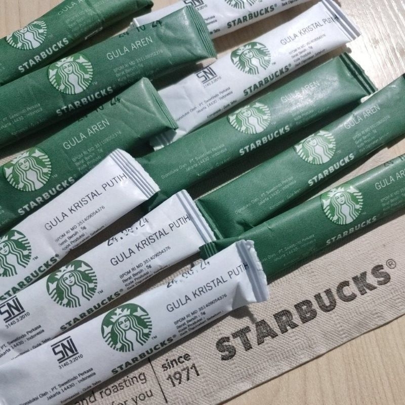 Jual STARBUCKS GULA KRISTAL AREN BROWN SUGAR SACHET | Shopee Indonesia