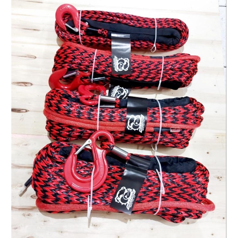 Jual Synthetic Rope Premium Bulldog Winch Tali Plasma 12 mm x 28 meter ...