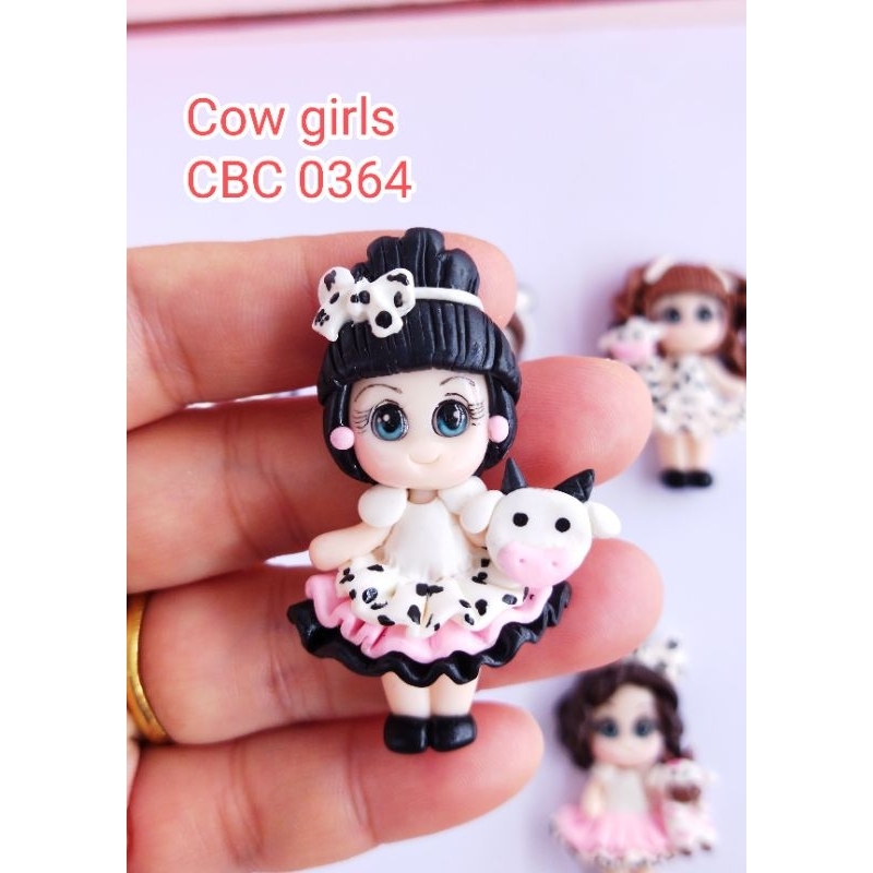 Jual Claydoll handmade/clay/aplikasi clay/bow center/souvenir/boneka ...