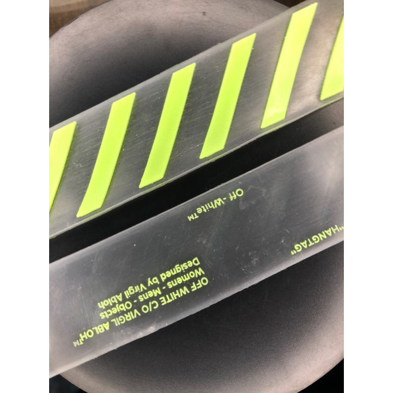 Jual OFF WHITE TAG RUBBER CLEAR GREEN RED SUPER PREMIUM CO 1X DI KIRIM ...