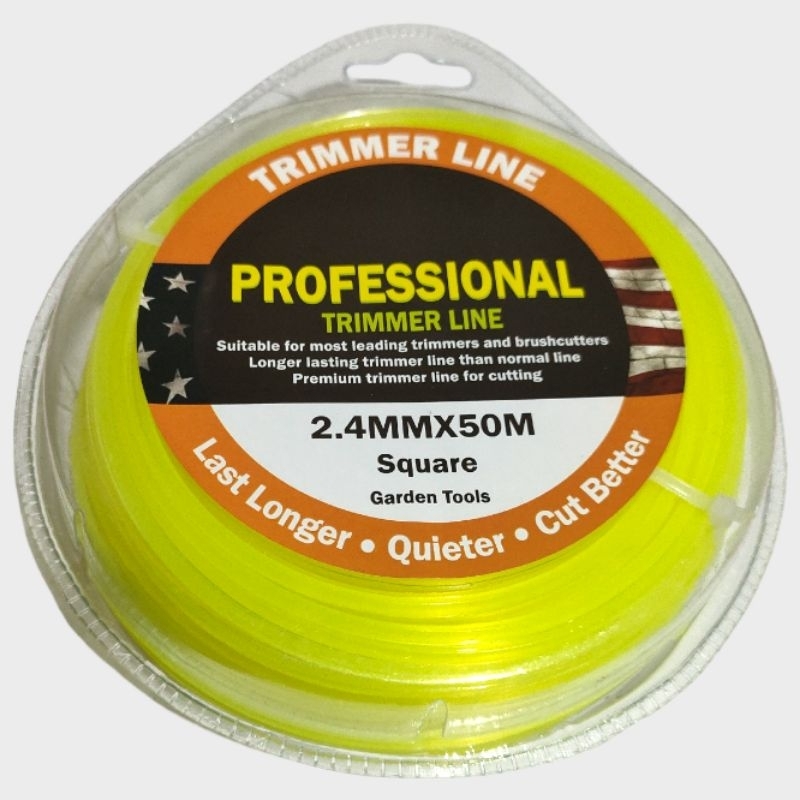 Jual SENAR NYLON POTONG RUMPUT/ TRIMMER LINE 50 METER | Shopee Indonesia