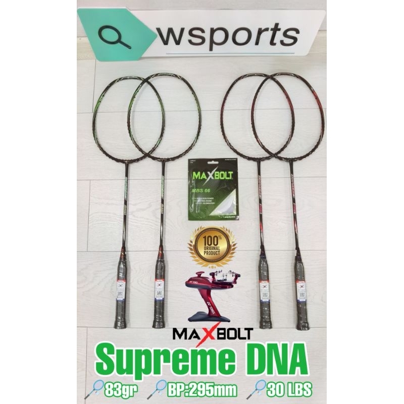Jual Raket Badminton Maxbolt SUPREME DNA Original | Shopee Indonesia