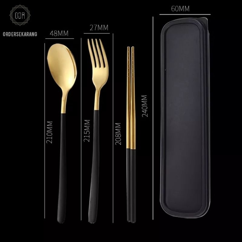 Jual SENDOK GARPU SUMPIT KOREA SET FOOD STAINLESS STEEL TEBAL FOOD ...