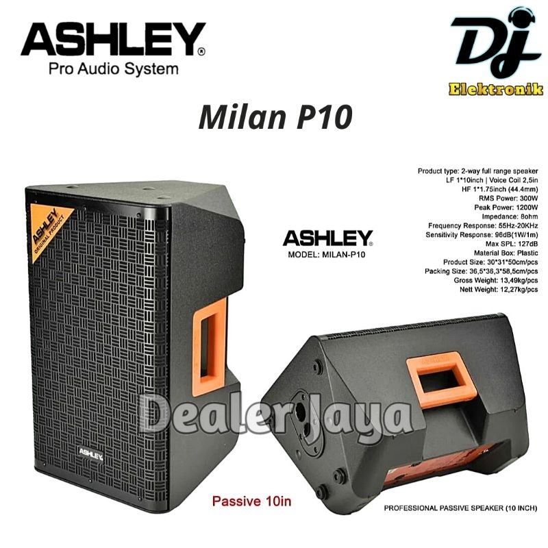 Jual Speaker Pasif Ashley MILAN P 10 / MILAN P10 - 10 inch | Shopee Indonesia
