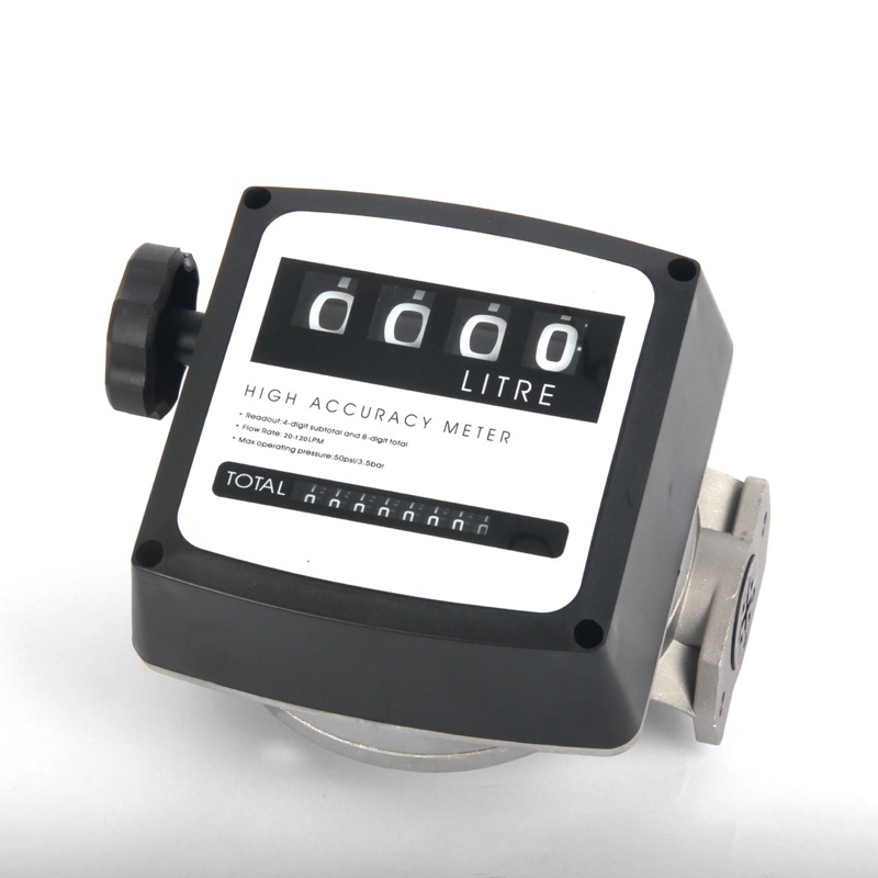 Jual FLOW METER ANALOG MINYAK SOLAR 4 DIGIT UKURAN 1" INCHI,// METERAN ...