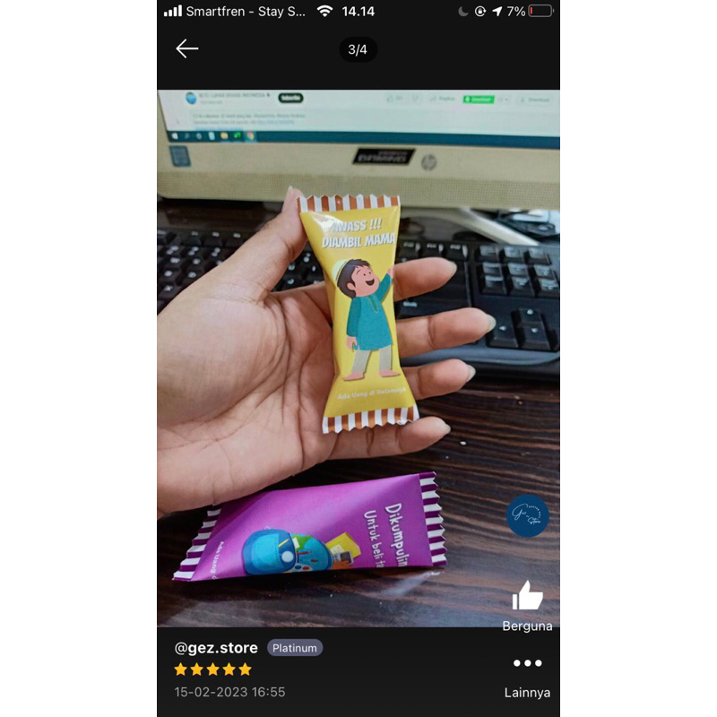 Jual Amplop Lebaran Bentuk Permen 100pcs Shopee Indonesia