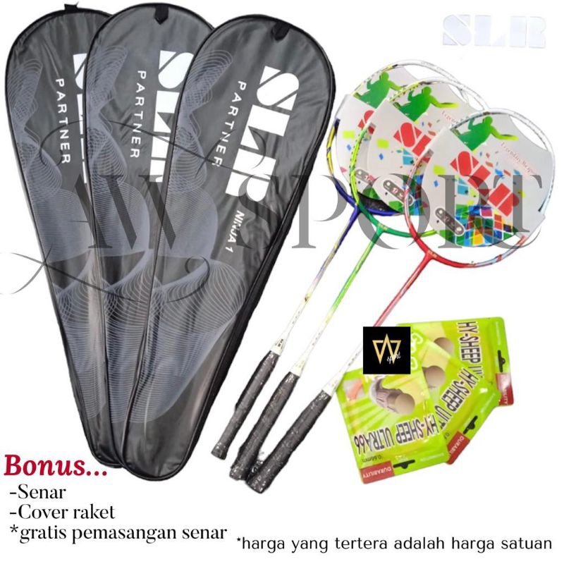 Jual Raket Badminton SLR POWER NINJA 1 2 3 / Raket Bulutangkis Original ...