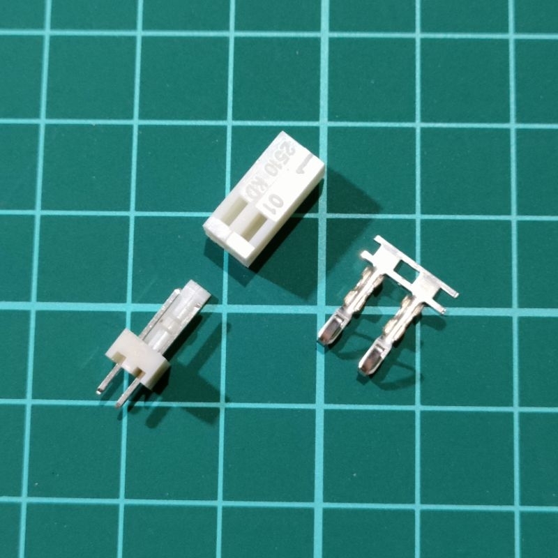 Jual White housing socket Molex 2pin 2510 konektor 2 pin Satu set 2p ...