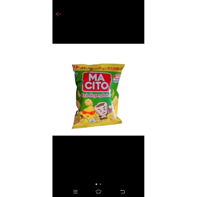 Jual MACITO KEJU JAGUNG BAKAR 22g (1pcs) | Shopee Indonesia