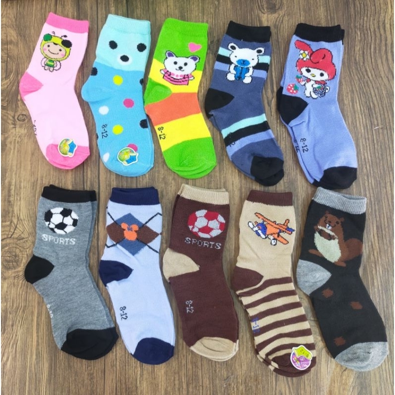 Jual Kaos Kaki Anak Tk/Paud Panjang Motif Laki laki dan Perempuan ...
