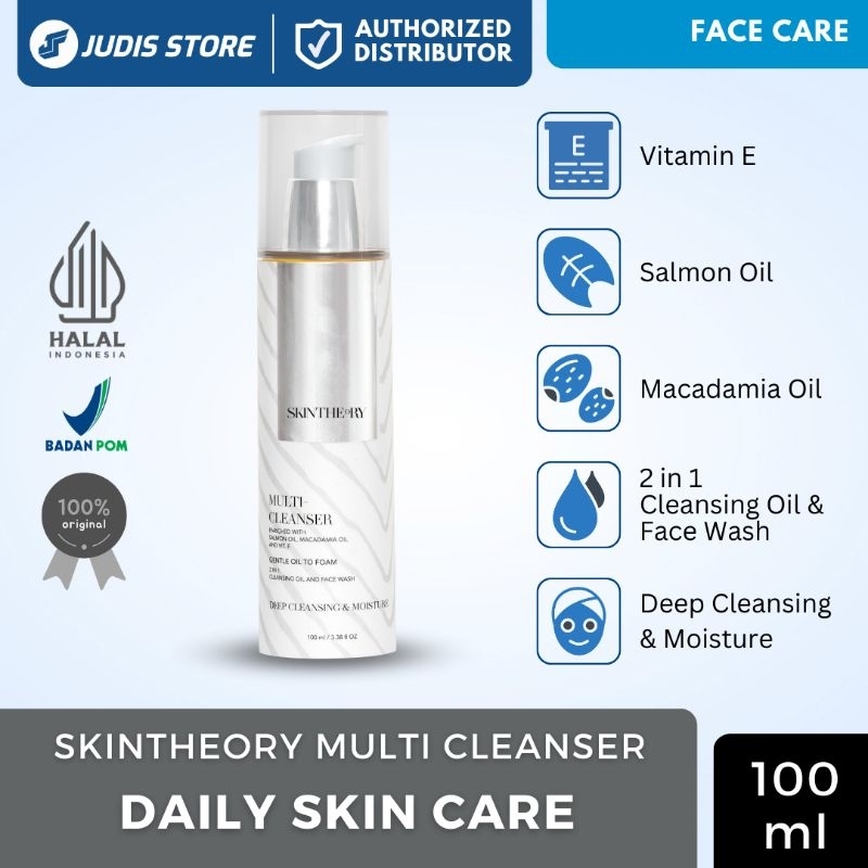 Jual Salmon DNA Skincare Skintheory Multi Cleanser 100ml - 2 in 1 cleansing oil dan facial wash ...