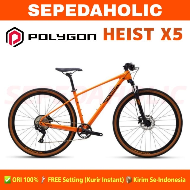 Jual Sepeda MTB Hybrid POLYGON HEIST X5 Alloy 700C 10 Speed | Shopee ...