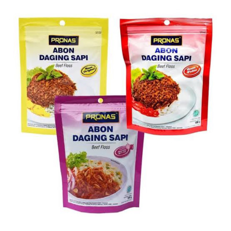 Jual Pronas Abon Daging Sapi (3 Varian) (110g) | Shopee Indonesia