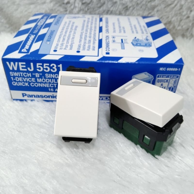Jual panasonic saklar engkel tunggal WEJ 5531 | Shopee Indonesia