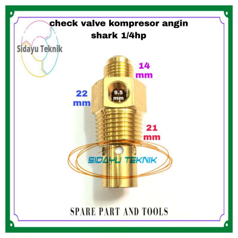 Jual Check Valve Kompresor Angin Shark 1/4HP | Shopee Indonesia
