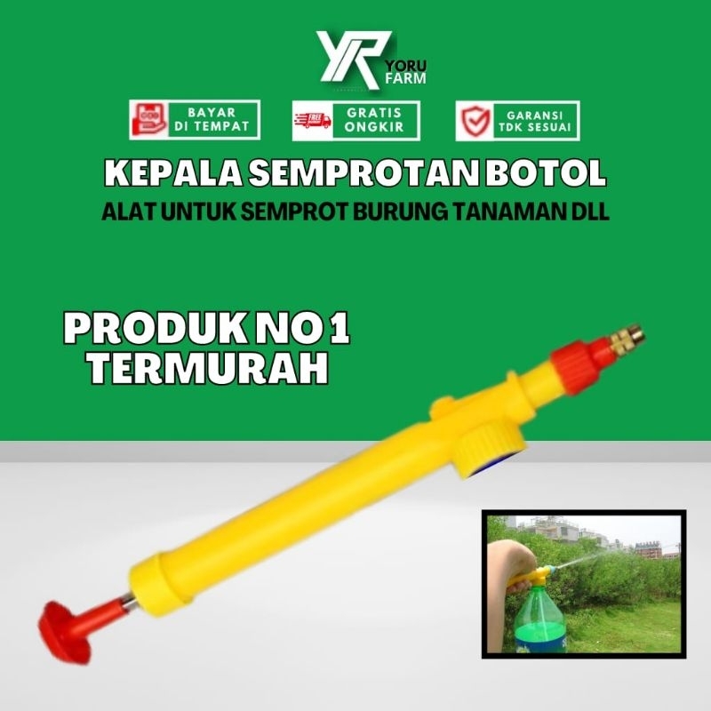 Jual KEPALA POMPA BOTOL SEMPROT AIR BLUE LIGHT SEMPROTAN MANDI BURUNG ...