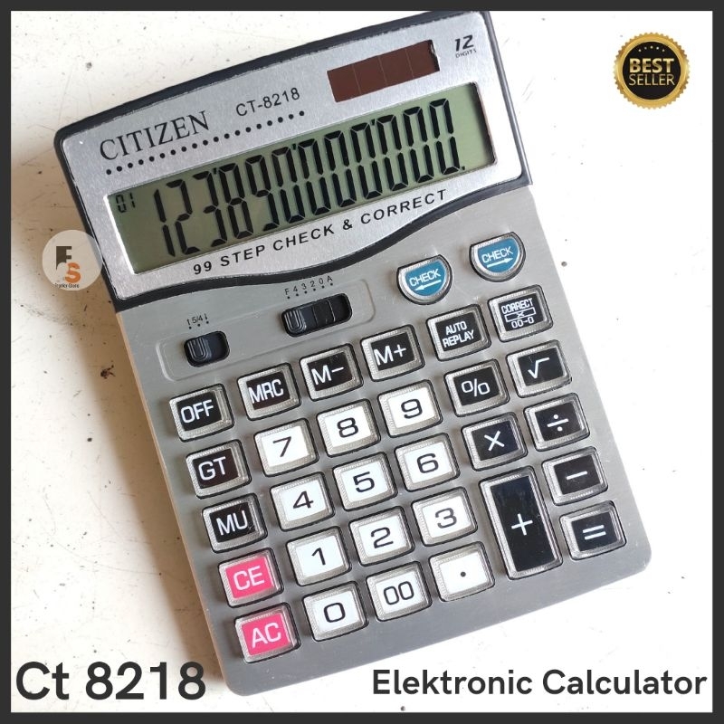 Jual Kalkulator Calculator Meja Dagang 12 Digit Ukuran Layar Besar ...
