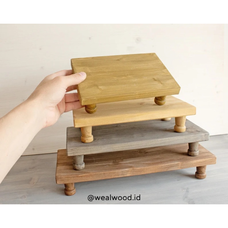 Jual Wealwood Square Planter Stand / Kayu Tempat Pot Tanaman / Kayu ...