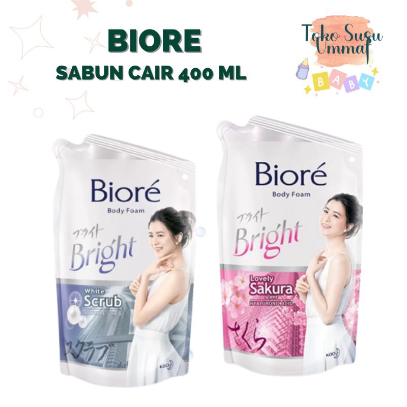 Jual BIORE Bodywash Refill 400 gr Biore Sabun Cair 400 ml | Shopee ...