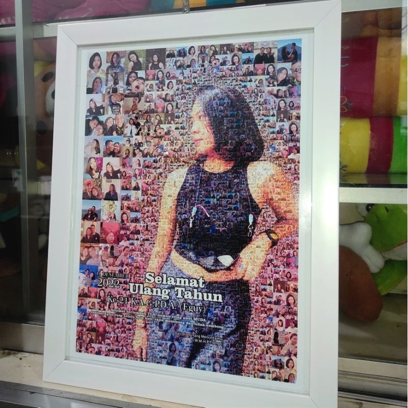 Jual MOZAIK FOTO A3 ( 30x40 ) edisi Kado Atasan | Shopee Indonesia