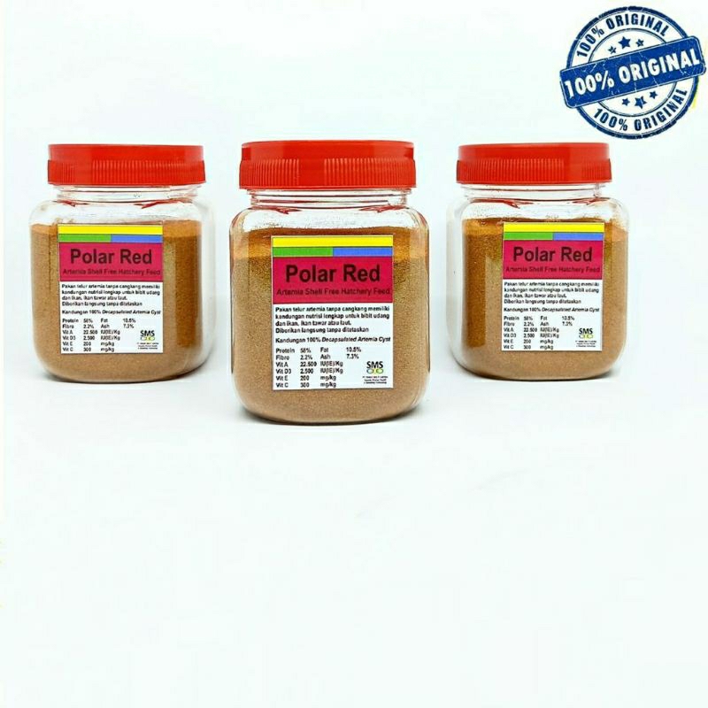 Jual Polar Red Artemia Pakan Burayak Guppy Cupang Discus Kemasan Netto ...