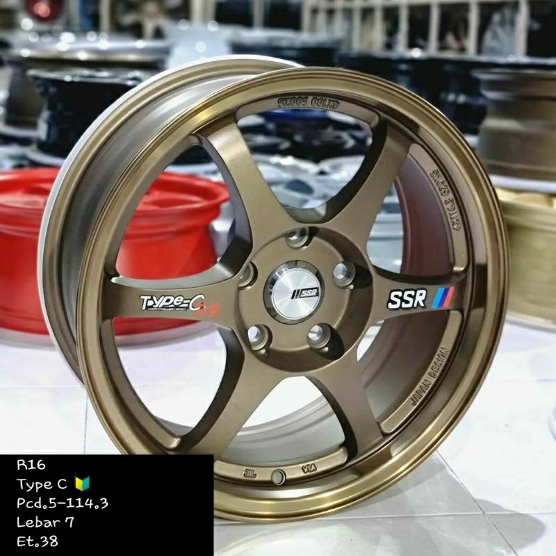 Jual velg racing mobil ertiga ring 16 velg ssr type c r16 lebar 7 et 38 untuk innova terios ...