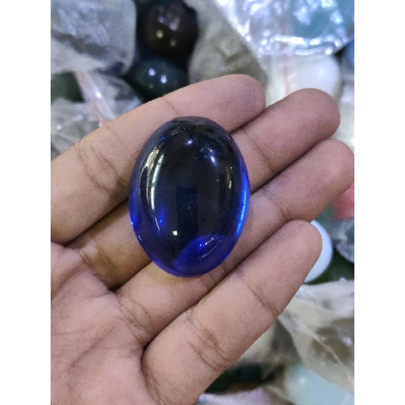 Jual Batu Safir Obsidian Dim Besar 30x40 | Shopee Indonesia