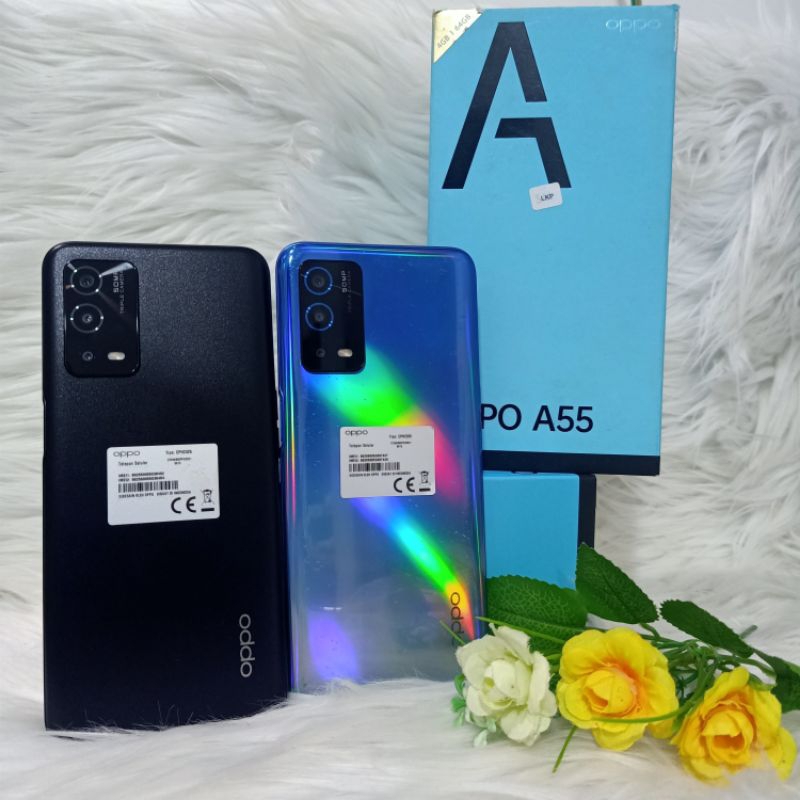 Jual Oppo A55 4/64Gb second fullset | Shopee Indonesia