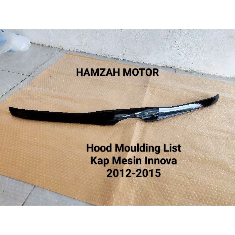 Jual Hood moulding kap mesin toyota innova 2012 - 2015 Hitam doff ...