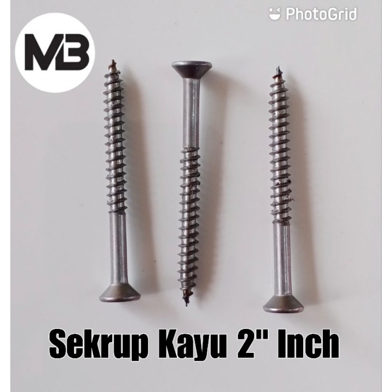 Jual Baut Sekrup Kayu 2" Inch Untuk Fiser S8 Per Kotak | Shopee Indonesia