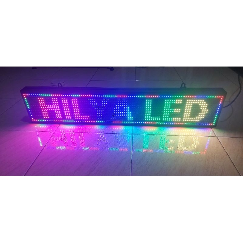 Jual running text tulisan berjalan RGB 20cm x 100cm | Shopee Indonesia
