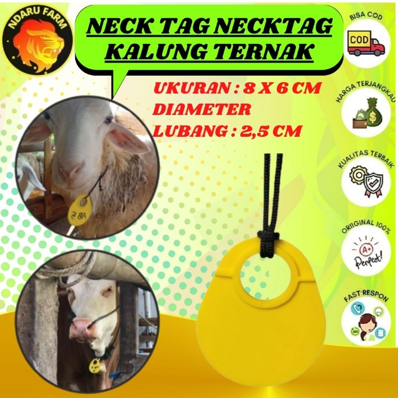 Jual Kalung Ternak Neck Tag Necktag Kambing Domba Sapi Kuda Kerbau Babi ...