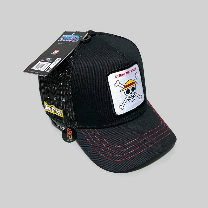 Jual TOPI ORIGINAL TRUCKER TONAL STRAW HAT CREW BLACK | Shopee Indonesia