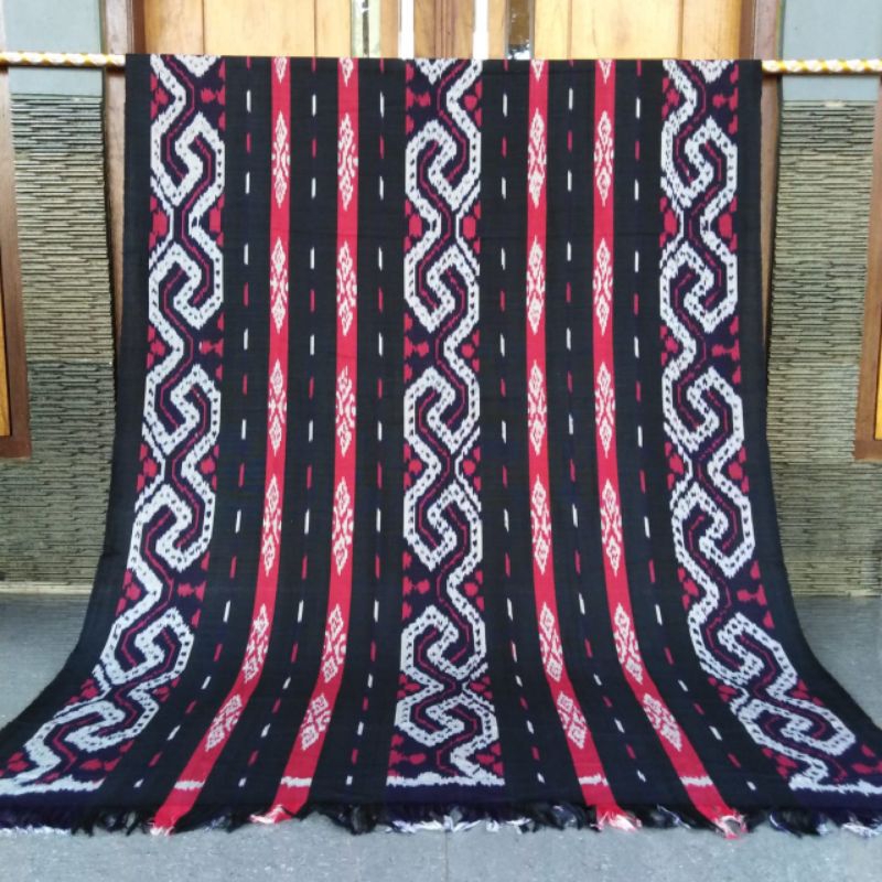Jual Kain Tenun etnik jeoara warna hitam motif toraja | Shopee Indonesia