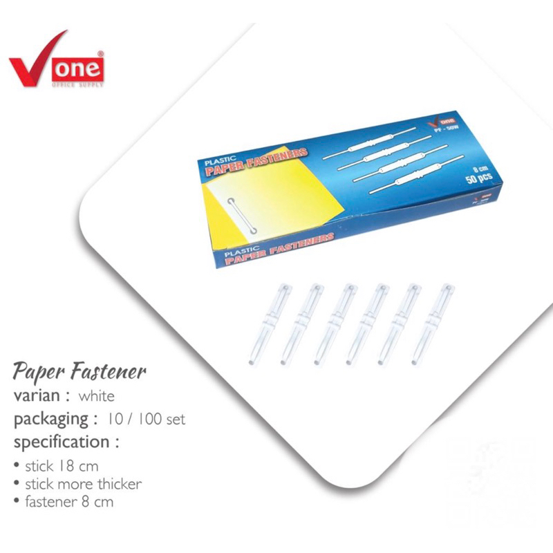 Jual Paper Fastener V-One White 50 pcs | Shopee Indonesia