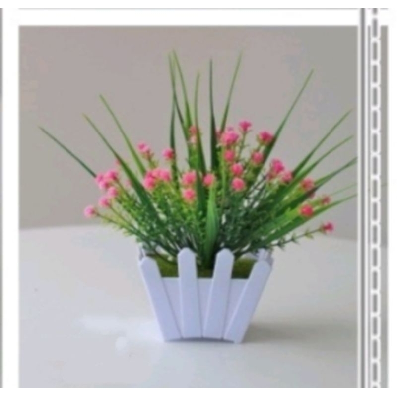 Jual BUNGA+POT ANEKA JENIS SESUAI VARIASI BUNGA POT ARTIFICIAL DEKORASI ...