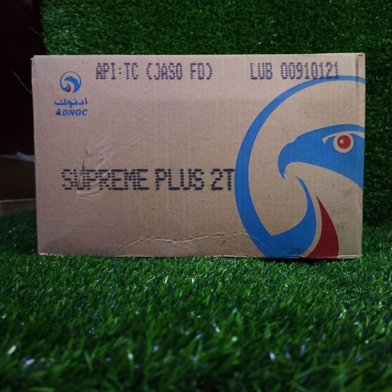 Jual Adnoc Supreme Plus 2T Full Synthetic API TC JASO FD 1 Dus/12 Liter ...