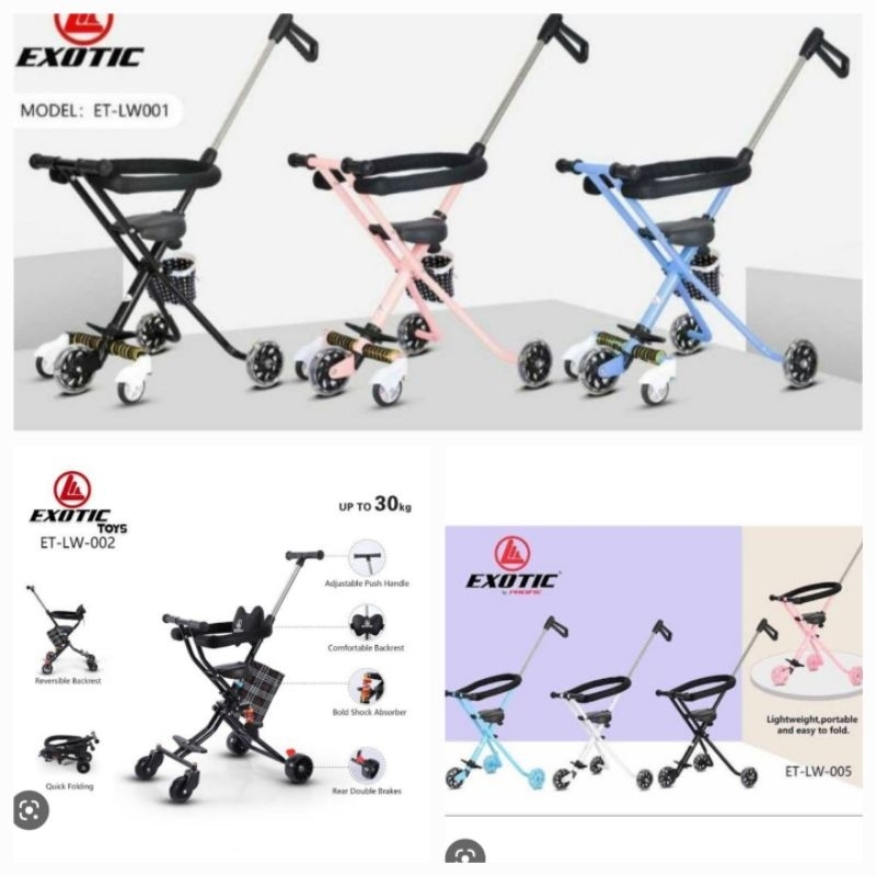 Jual micro stroller lw 001 lw 002 lw 005 bb sampai 30kg | Shopee Indonesia