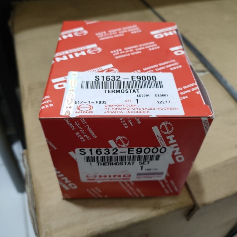 Jual TERMOSTAD ASSY JO8E TERMOSTAT HINO 500 LOHAN FM26OTI S1632-E9000 ...