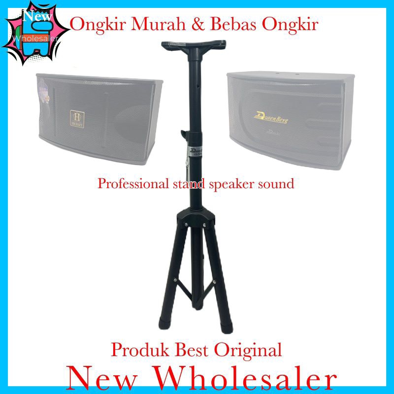 Jual Stand tripod speaker sound system audio indor dan outdoor Hitam ...