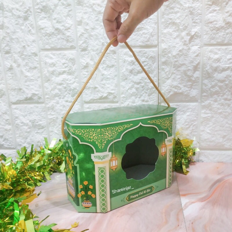 Jual Kotak Box Lebaran Idul Fitri 2 Jar Dus Packaging Hampers Parcel ...