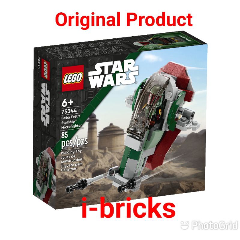 Jual LEGO Star wars 75344 Boba Fett's Starship Microfighter | Shopee ...