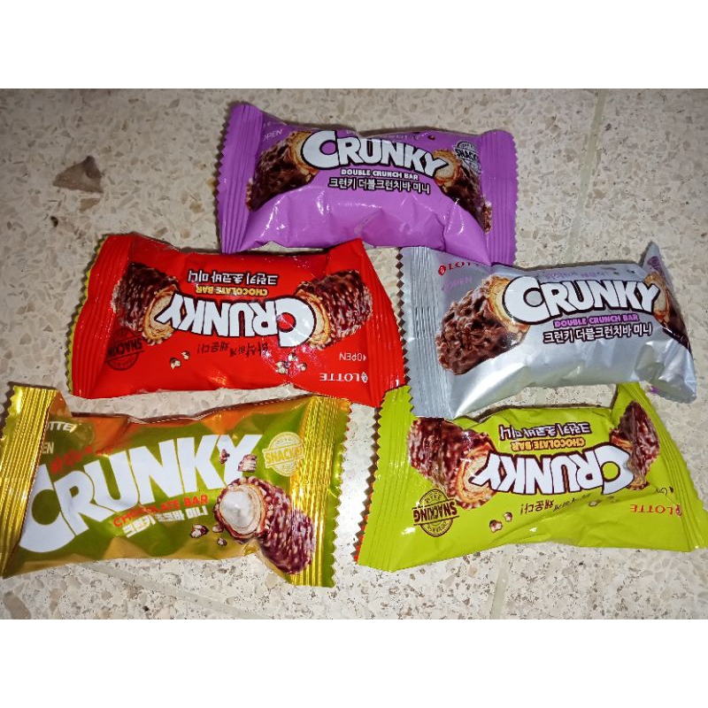 Jual Lotte crunky chocolate bar mini (ecer) | Shopee Indonesia