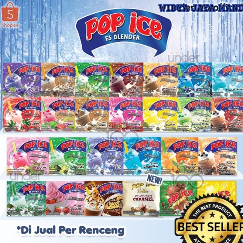 Jual POP ICE / POP ES / ICE BLENDER SACHET 25GR | Shopee Indonesia